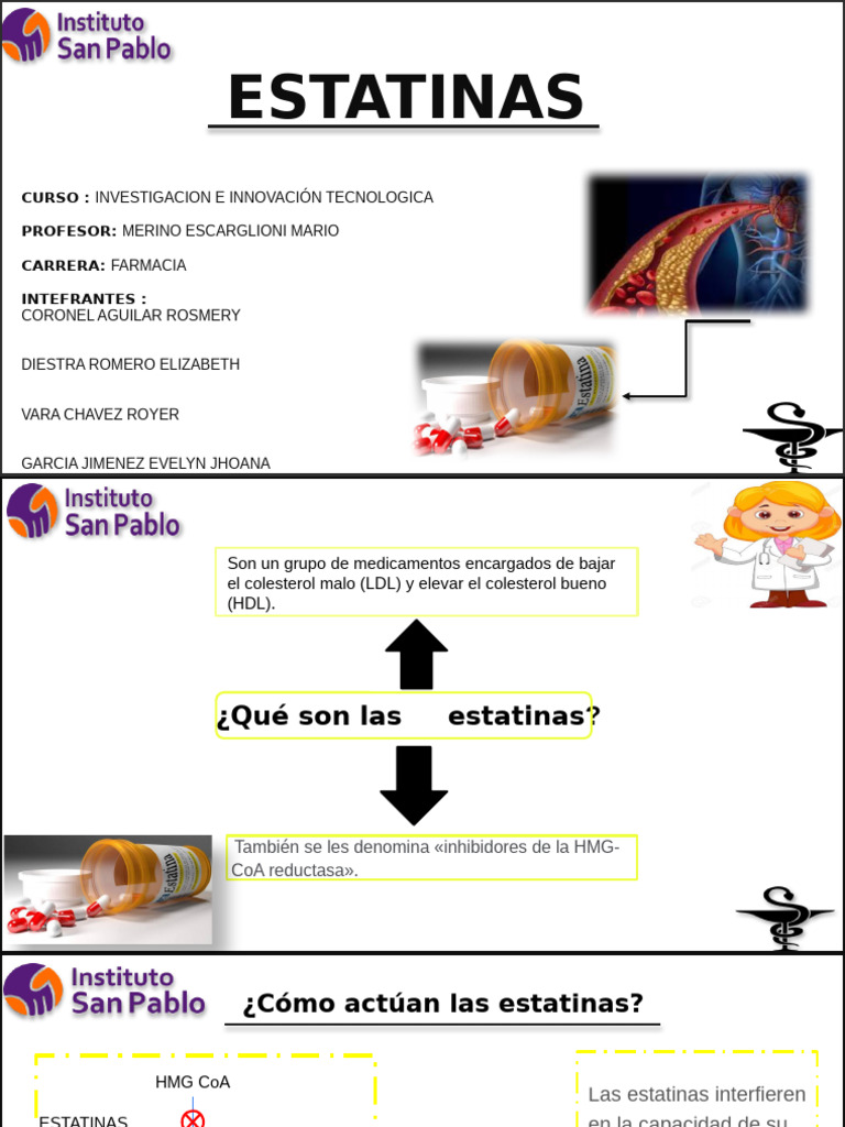 Estatinas Expo | PDF | Colesterol | Estatinas