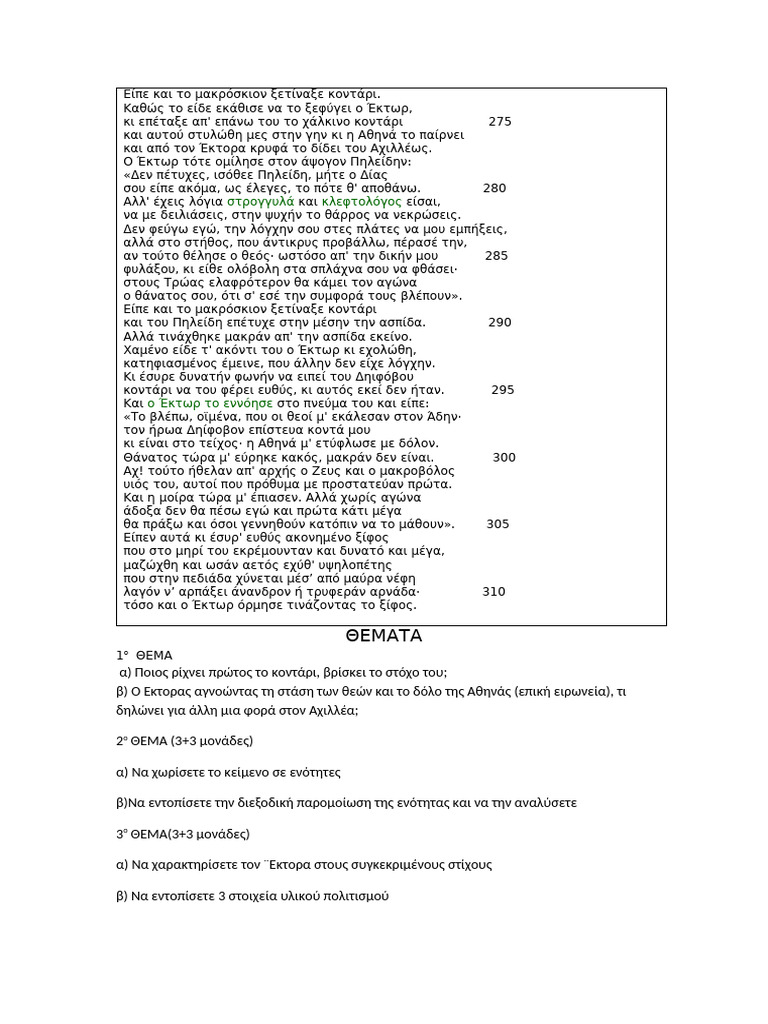 ΙΛΙΑΔΑ ΔΙΑΓΩΝ | PDF