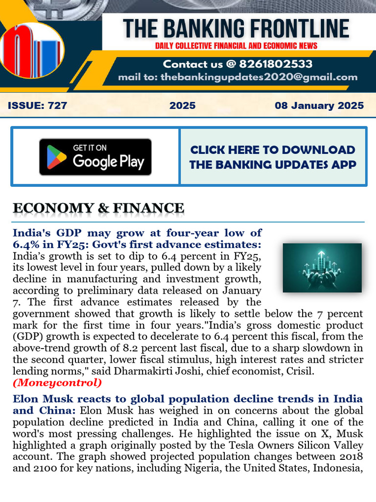 08012025_The Banking Frontline | PDF | Consumption (Economics) | Economies