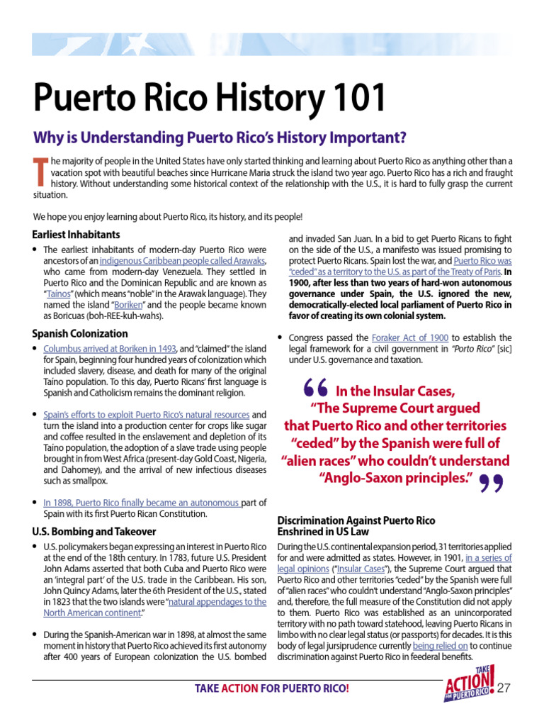 Puerto Rico 101 | PDF | Puerto Rico