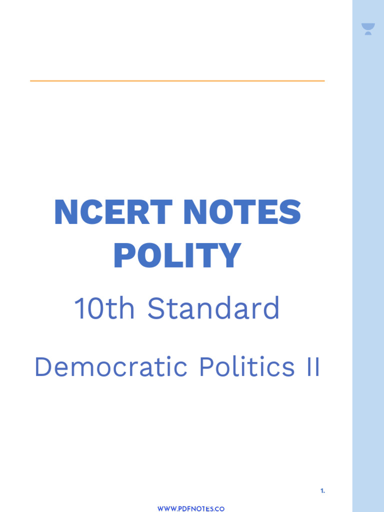 Democratic Politics II 10TH (With Watermark) | PDF | Caste | Woman