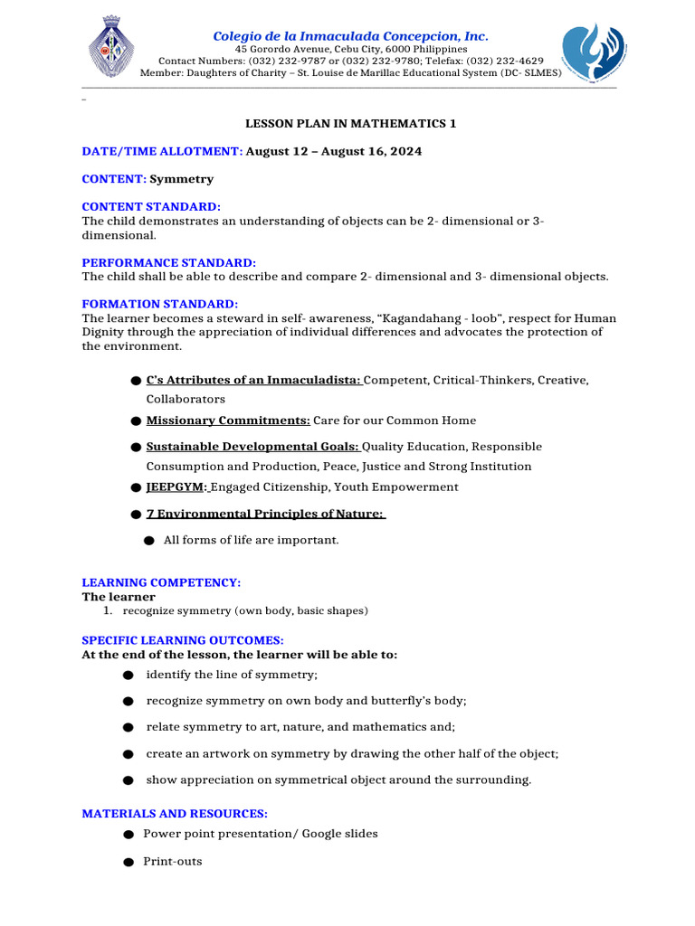 LRP LP MATH 1 | PDF | Symmetry | Learning