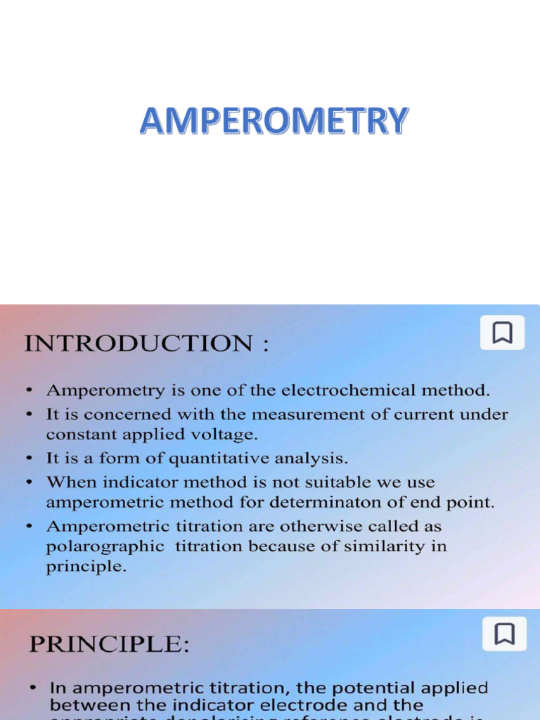 Amperometry | PDF