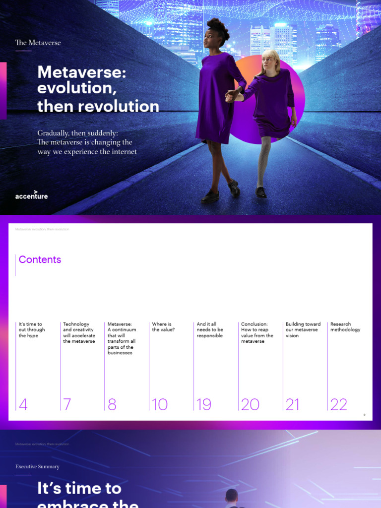 Accenture Metaverse Evolution Before Revolution | PDF | Virtual Reality ...