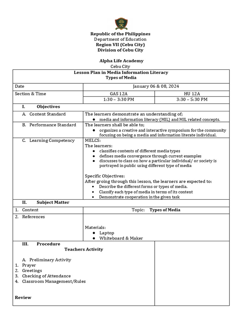 MIDTERM - MIL - WEEK 4 - Types of Media | PDF | Mass Media | Multimedia