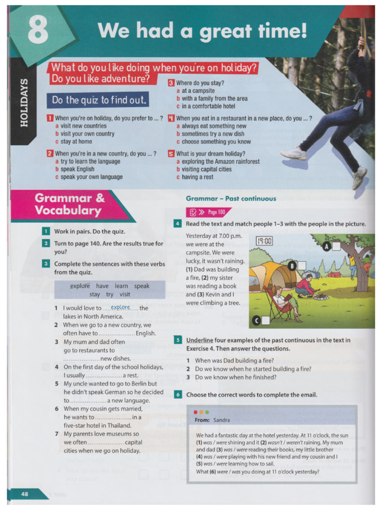 Compact Key For Schools 2nd SB-Unit8 | PDF