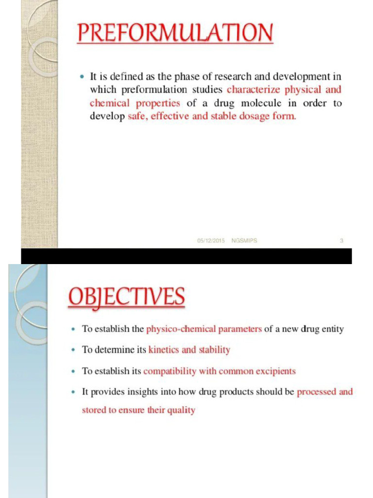 preformulation studies | PDF