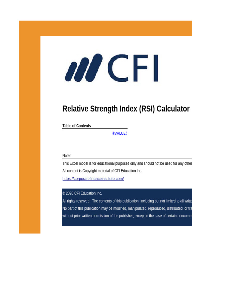 RSI Calculator | PDF