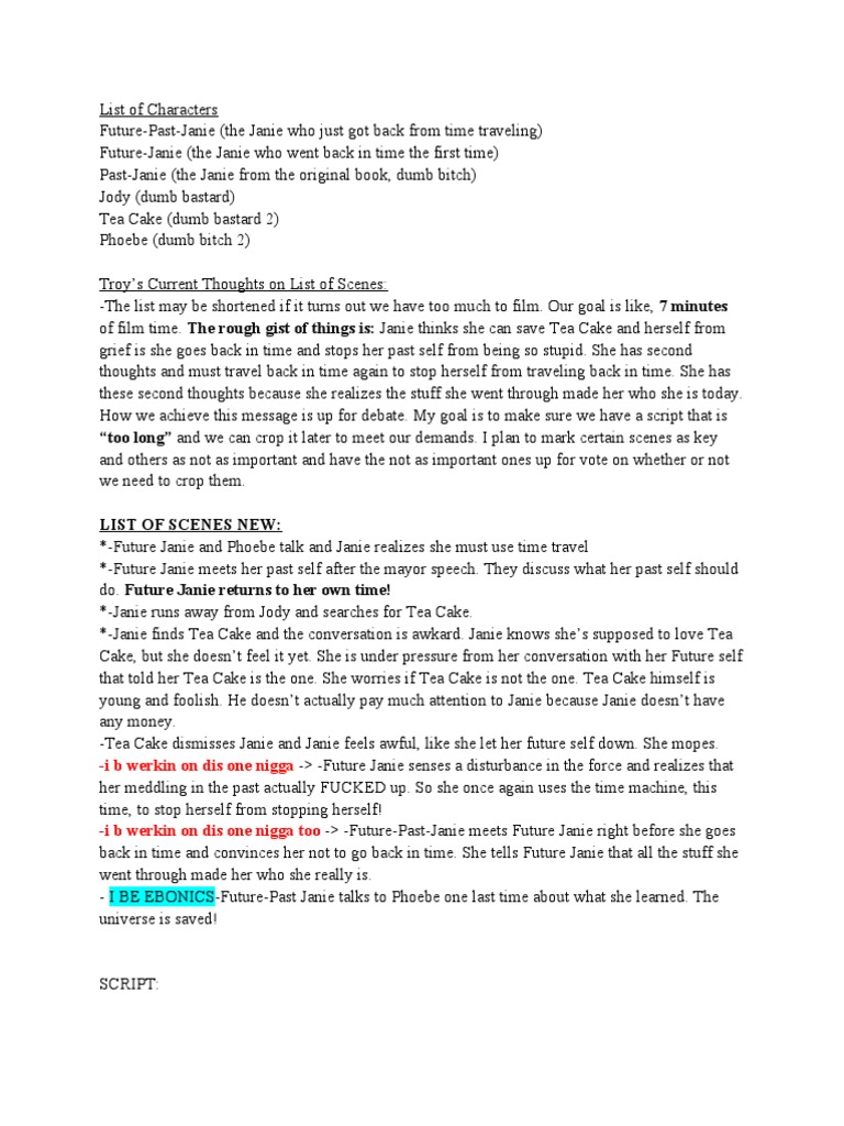 Time Travel Dilemmas in Janie's Journey | PDF
