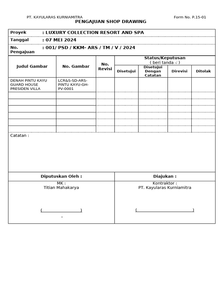 form pengajuan gambar - Copy | PDF