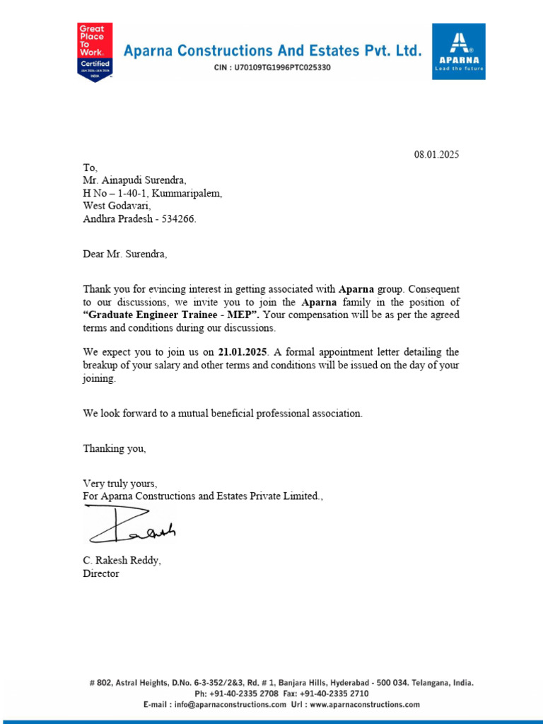 Surendra - GET - MEP | PDF