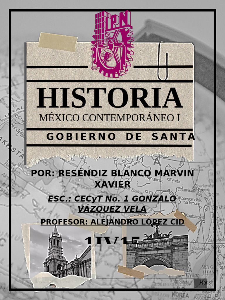 Santa Anna: Dictador de México | PDF | México | Texas mexicano