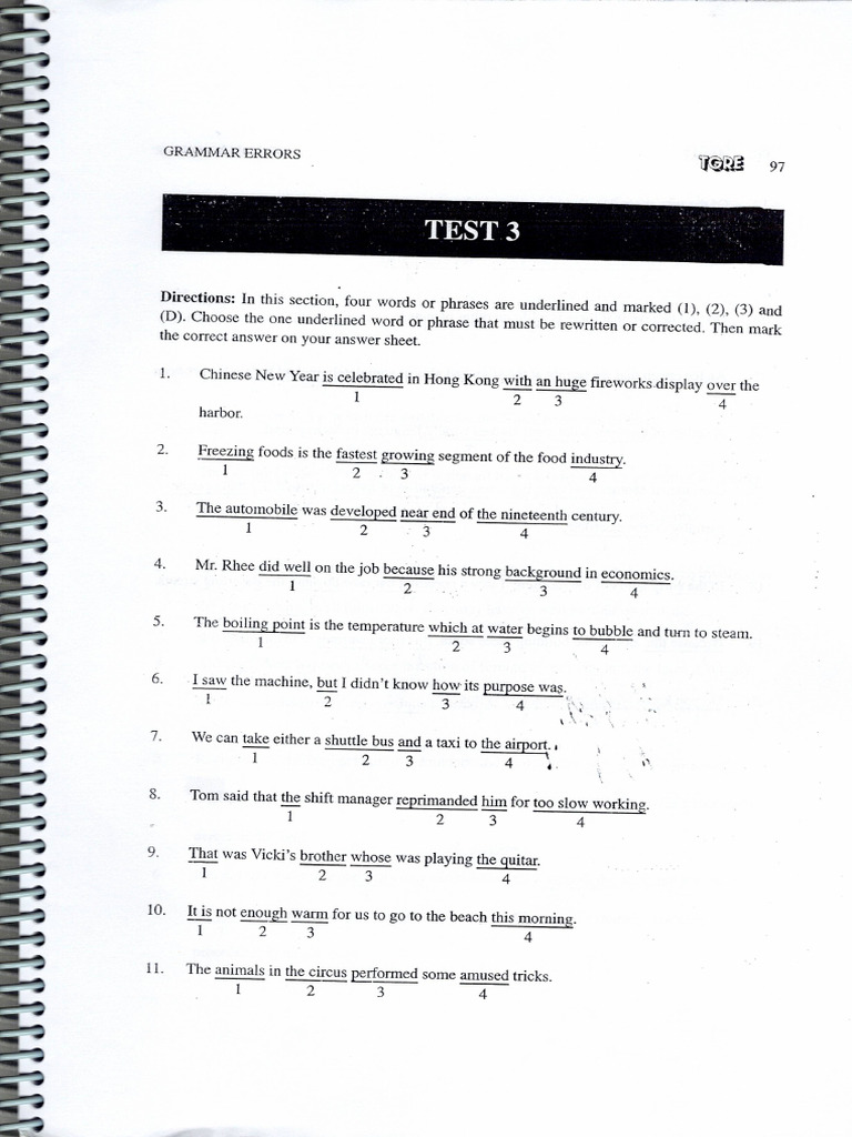 Error Identification - Beginner | PDF