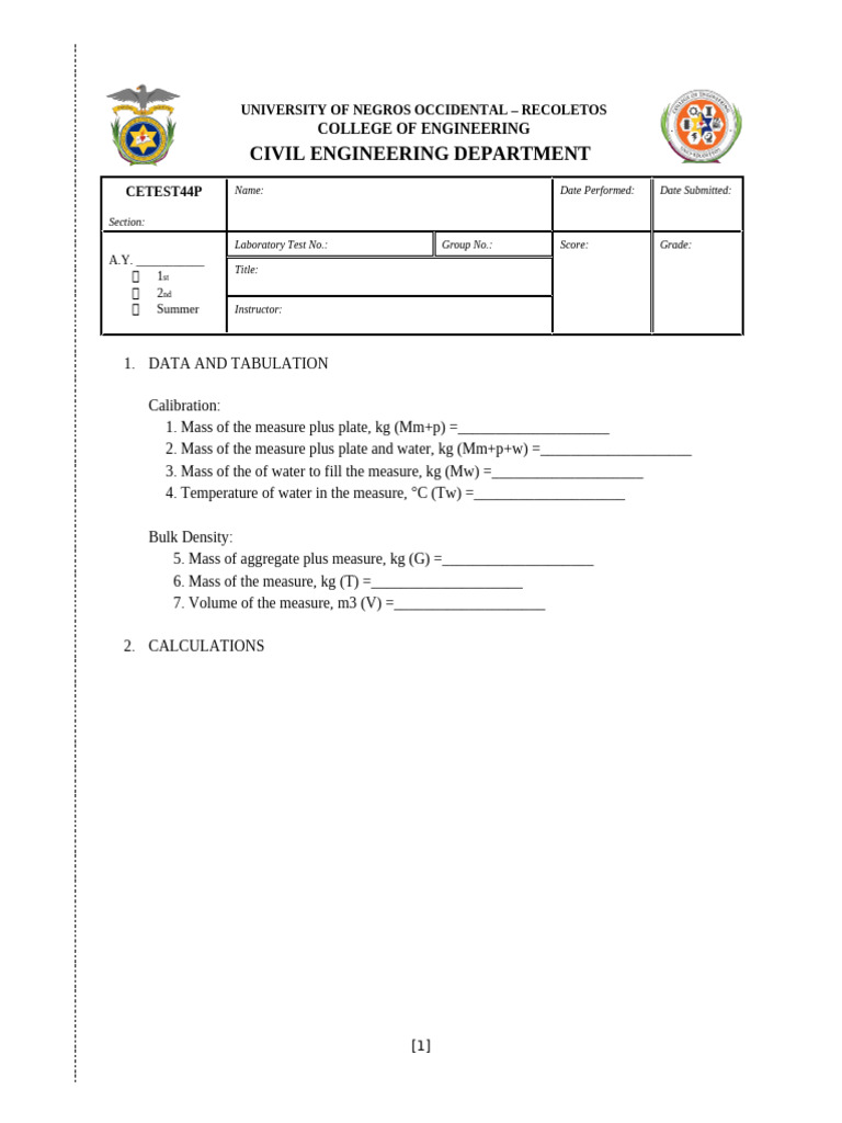 LAB 4 Bulk Density | PDF