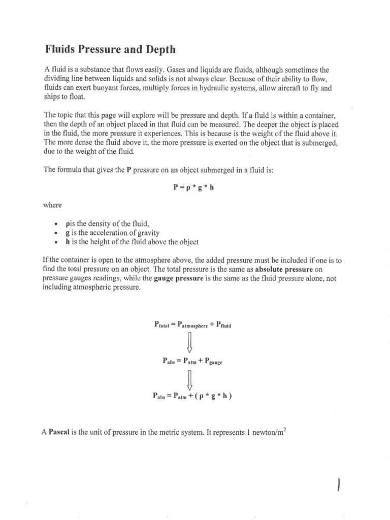 Dynamic Fluids Packet 14-15 | PDF