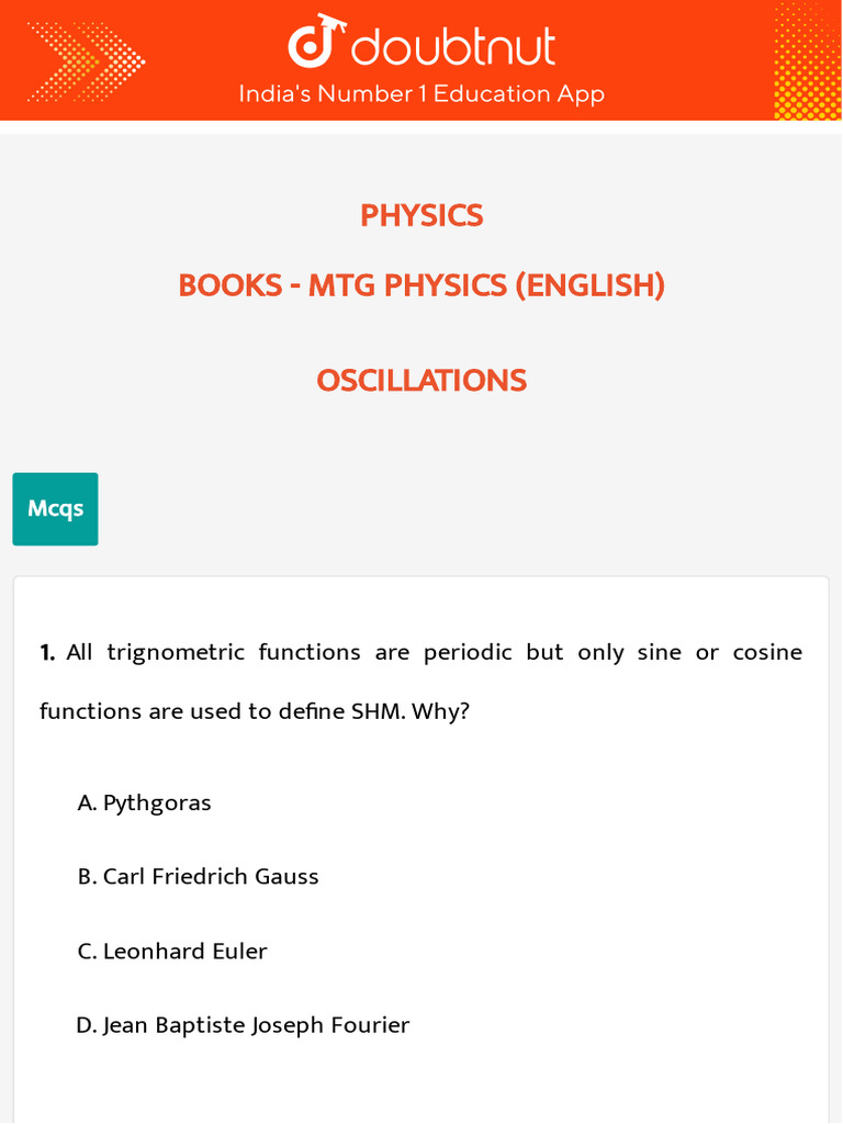 Oscillation | PDF | Oscillation | Pendulum