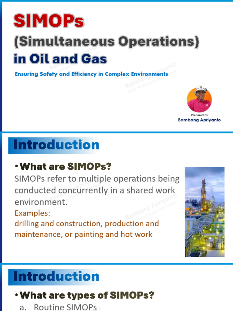SIMOPs (Simultaneous Operations) in Oil and Gas II | PDF | Risk | Oil Well