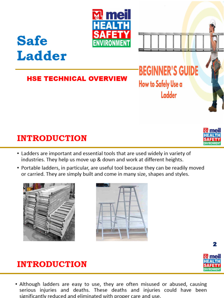 HSE 9525 TECSM04 Safe Ladders | PDF | Ladder