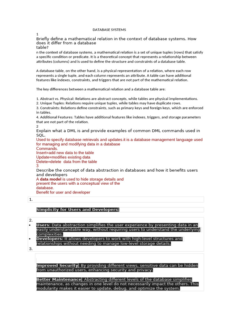DATABASE SYSTEMS | PDF | Acid | Database Transaction