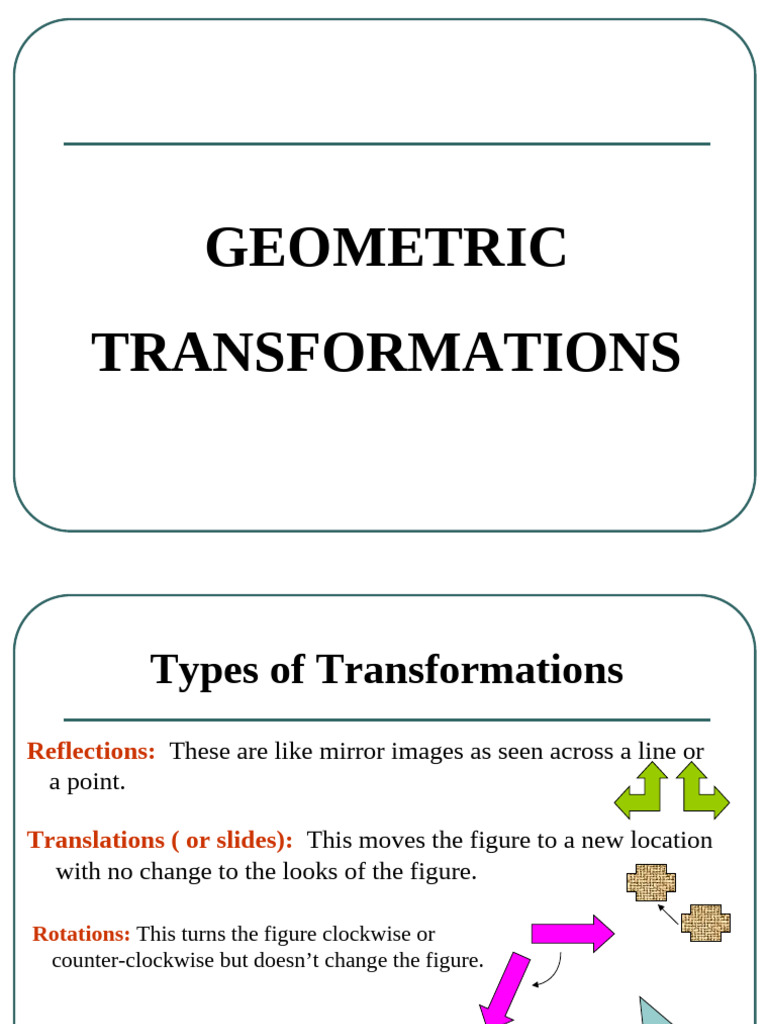 High School Geometry Transformations | PDF | Angle | Cartesian ...