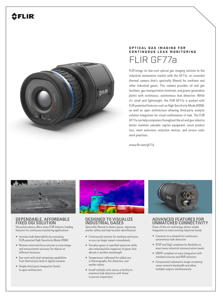 GF77a_Data_Sheet_24308 | PDF | Infrared | Imaging