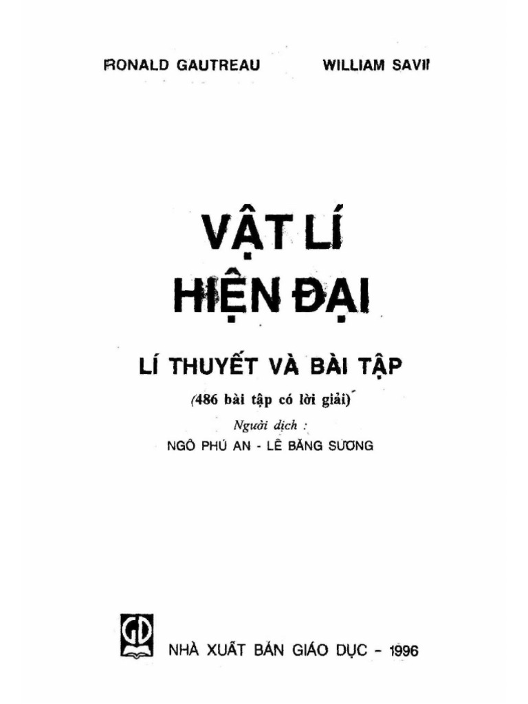 Ronald Gautreau & William Savin - Vat Ly Hien Dai (Ly Thuyet Va Bai Tap ...