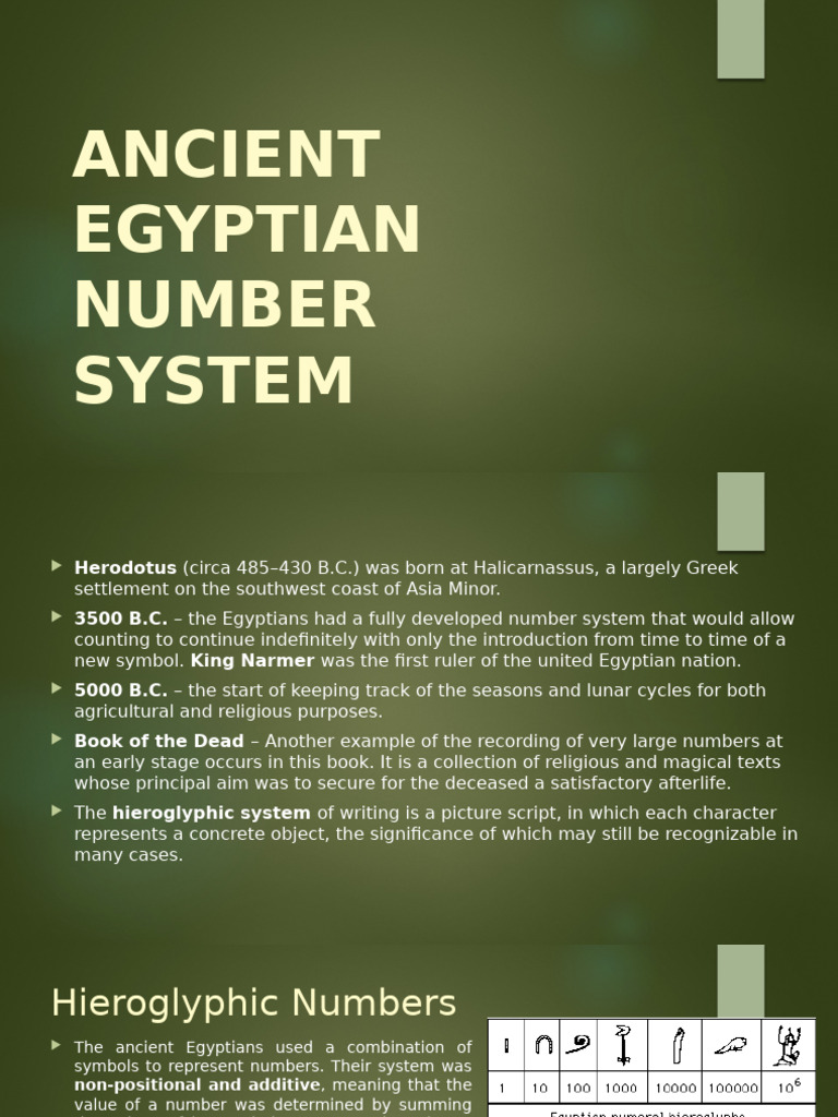 Ancient Egyptian Number System | PDF | Ancient Egypt | Egyptian Hieroglyphs