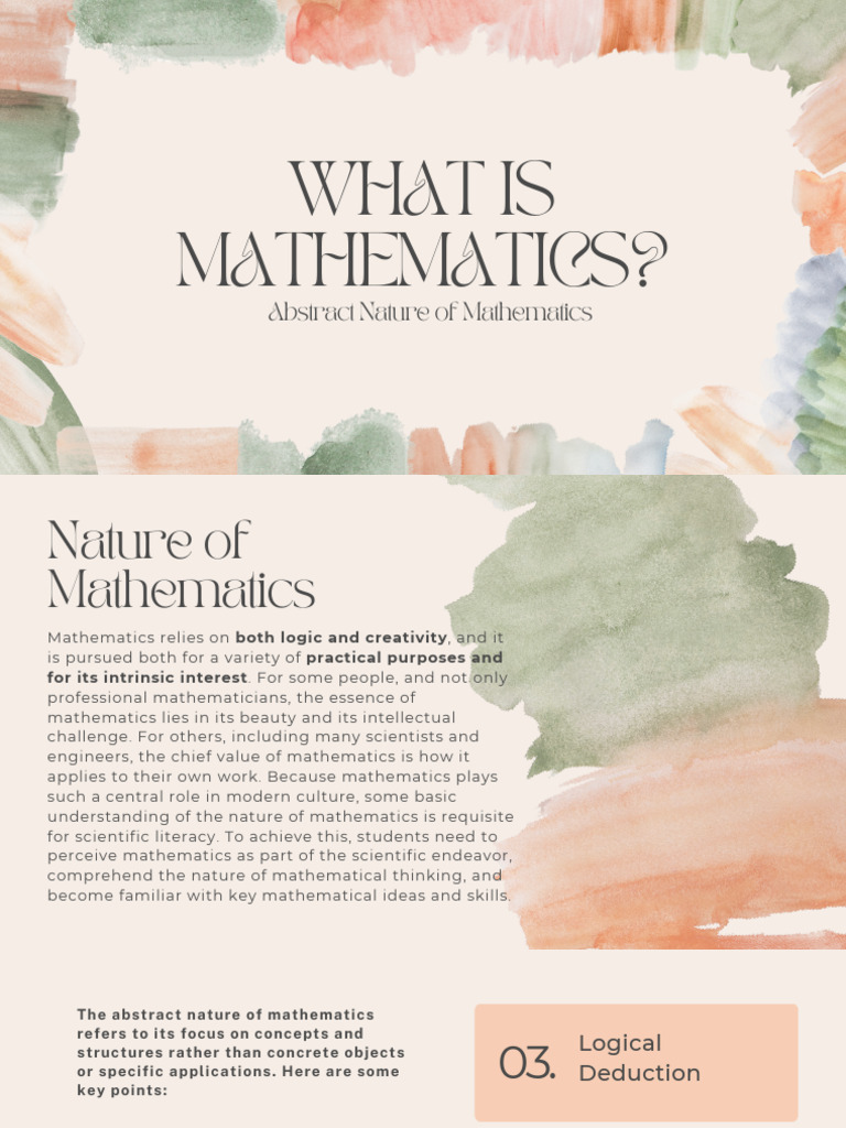 Abstract Nature of Mathematics | PDF | Mathematics | Theorem