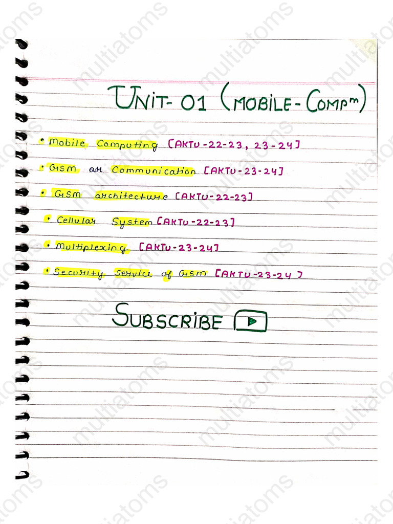 Mobile Computing All Units | PDF