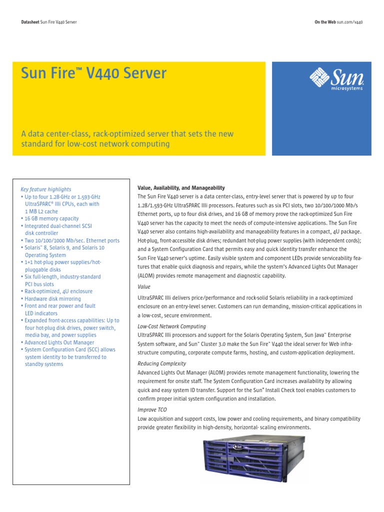 SF440 | PDF | Server (Computing) | Digital Electronics