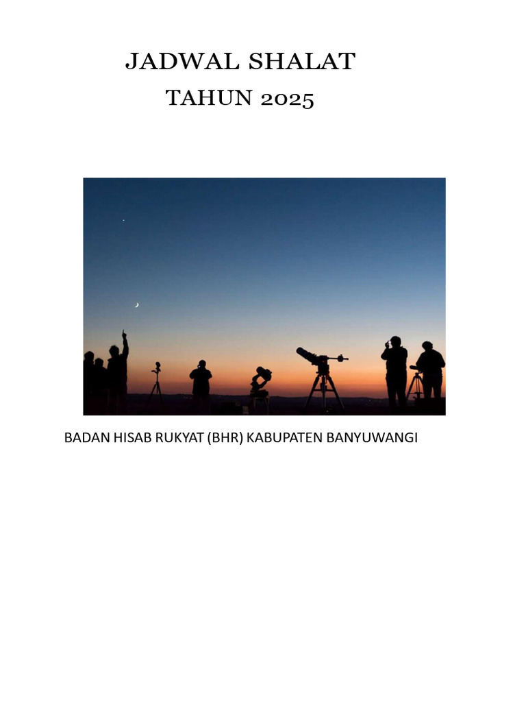 Jadwal Sholat BHR Bwi 2025 | PDF