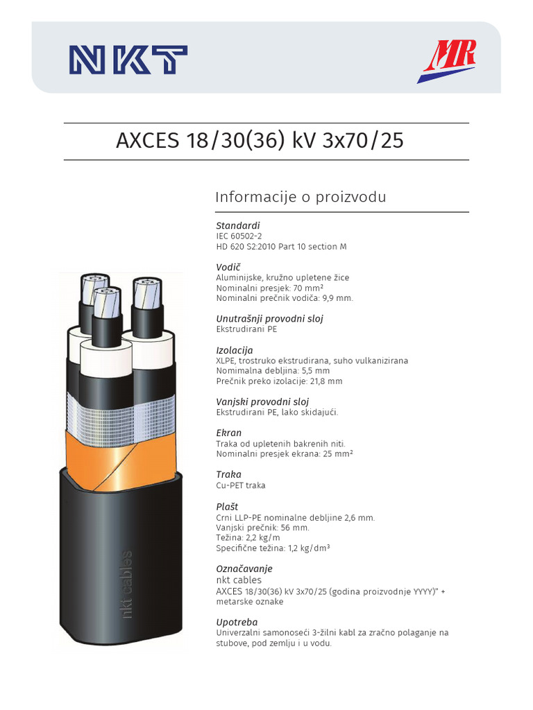 Axces-3x70-25-30-36-kV nkt | PDF