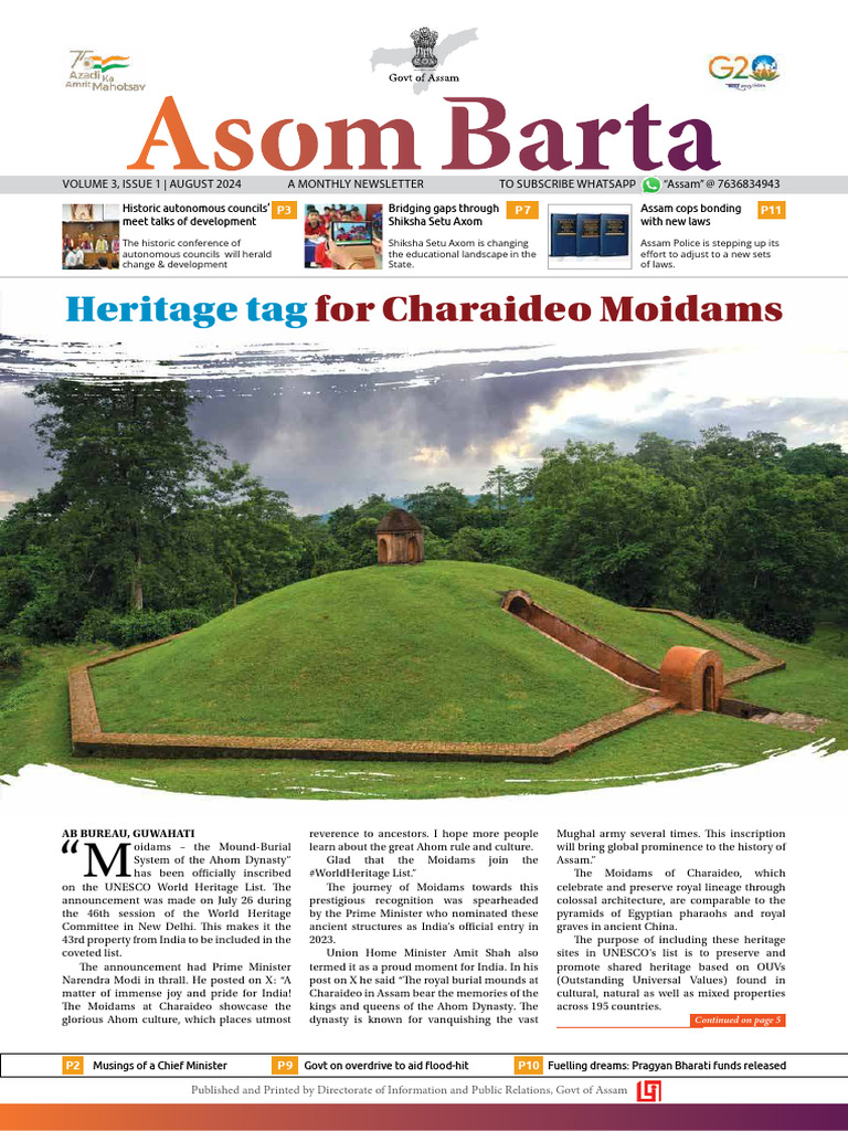 Asom Barta 24 August English 1 | PDF