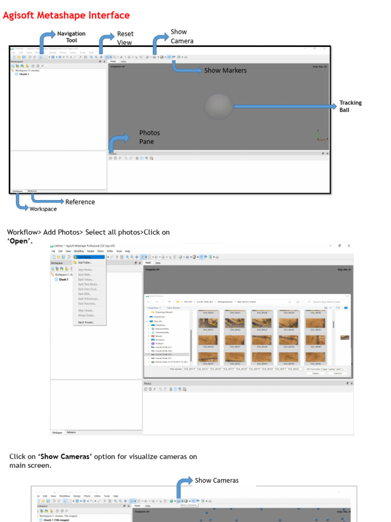 Agisoft Metashape Processing Steps | PDF | System Software | Computing