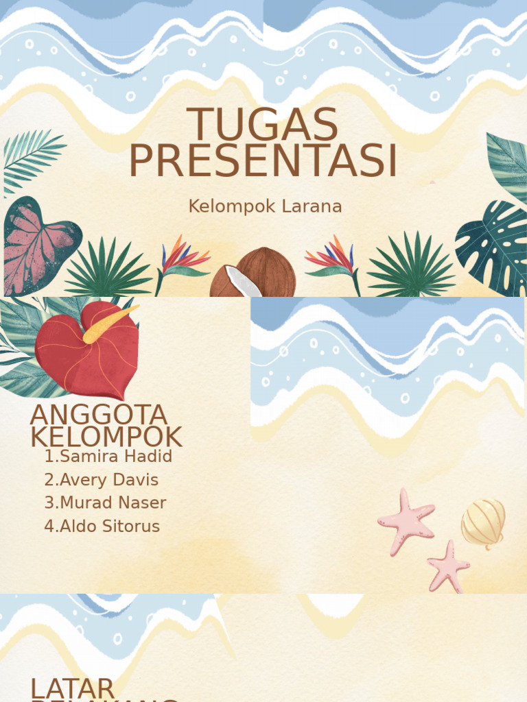 Biru Krem Ilustrasi Tugas Presentasi | PDF