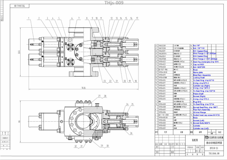 Teihu 2fz18-21 Bop - Drawing | PDF