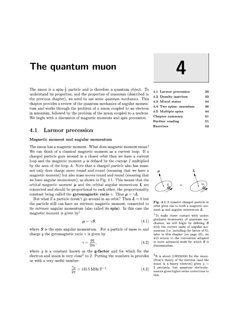 Muon - Physics Notes | PDF