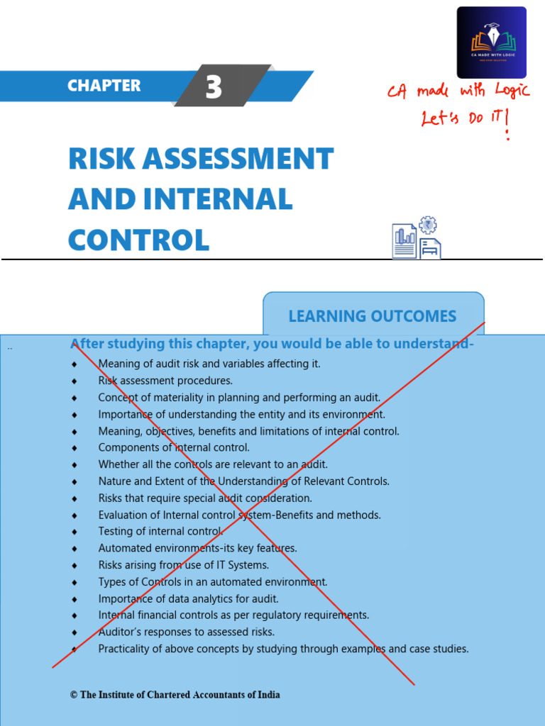 Chapter 3 Risk Assessment and Internal Audit 1732903451 | PDF | Audit | Internal Control