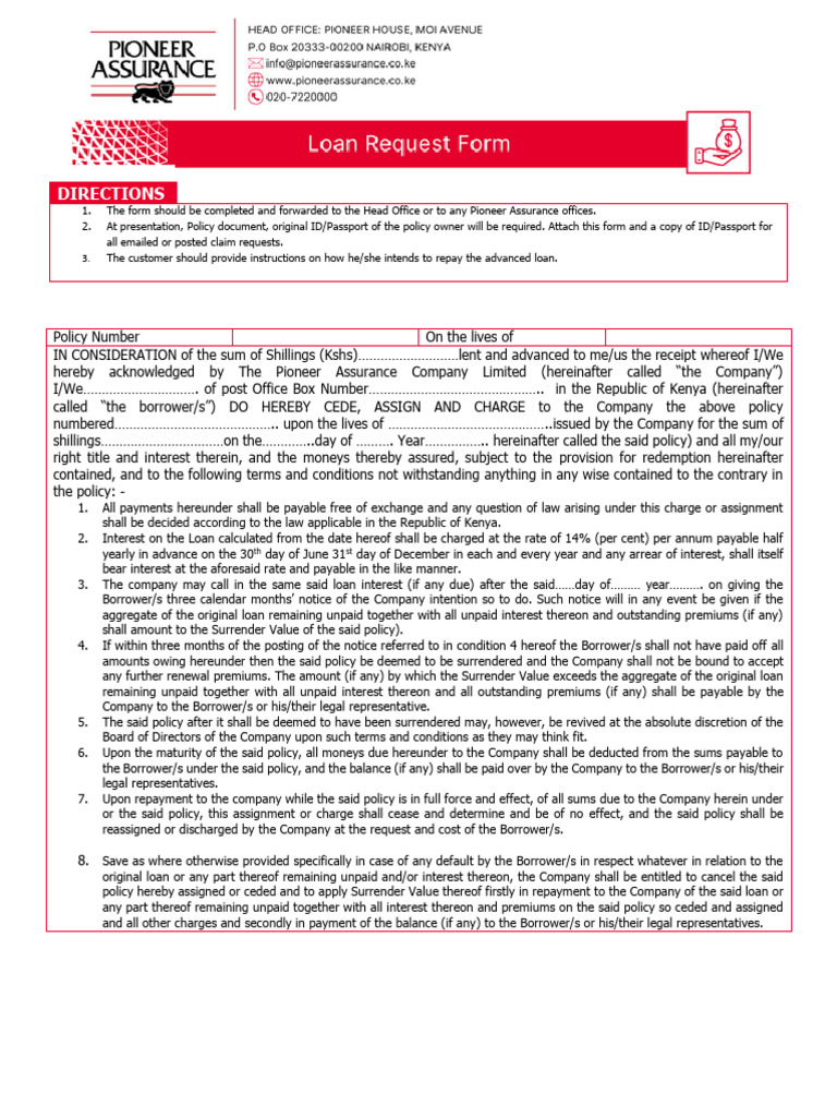 LOAN FORMS | PDF | Interest | Loans