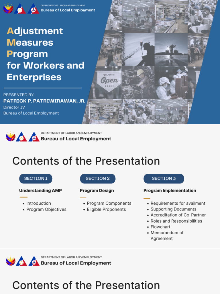 DOLE AMP Deck For Capacity Building Iloilo | PDF | Unemployment ...
