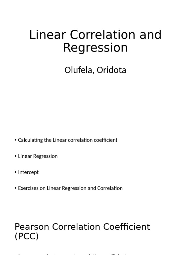 Linear Correlation and Regression | PDF | Linear Regression | Blood Pressure