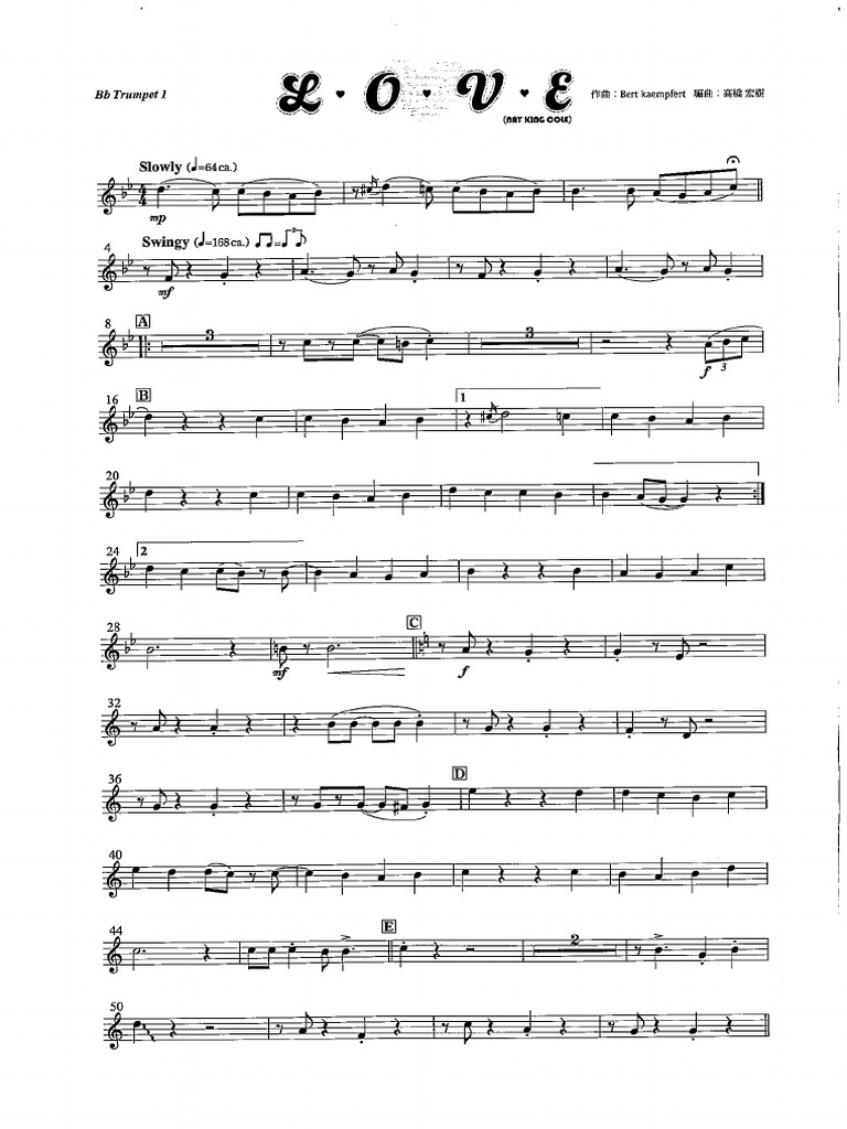 L・O・V・E Part Score | PDF