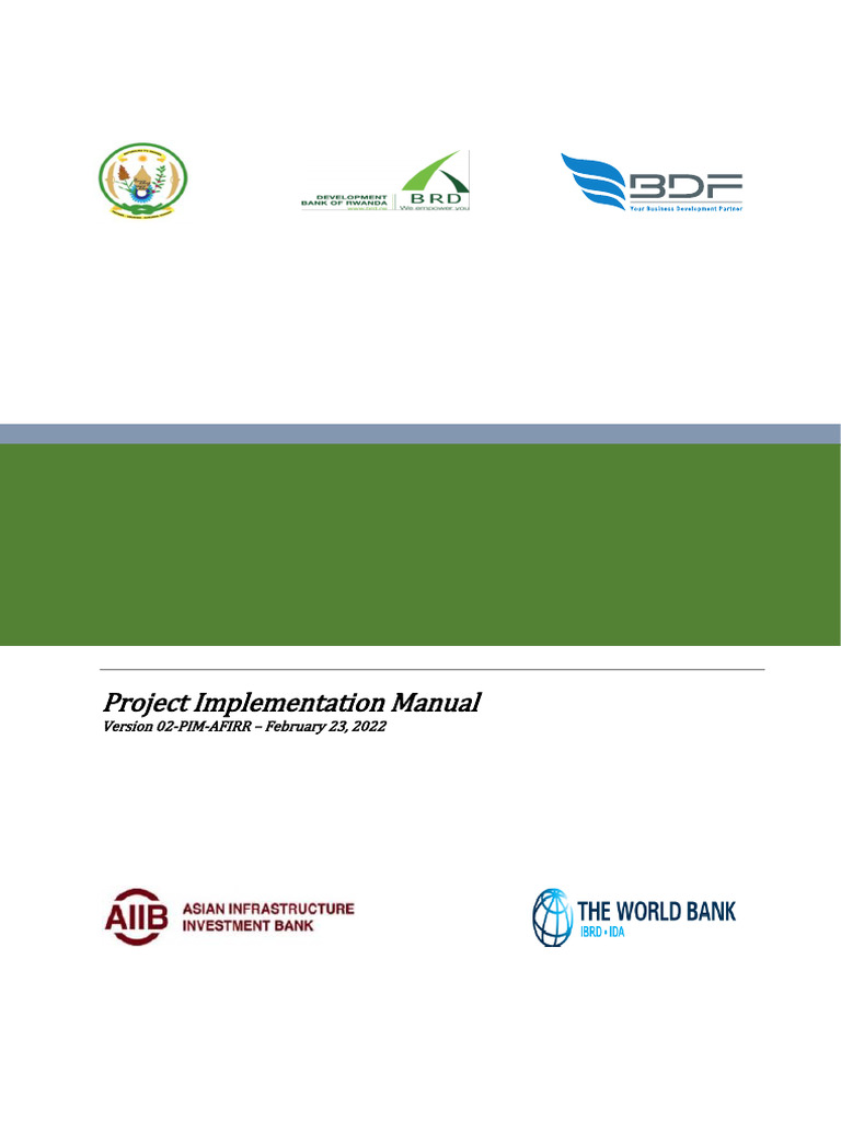 Economic Recovery Fund Phase2-Project Implementation Manual | PDF | Loans | Procurement