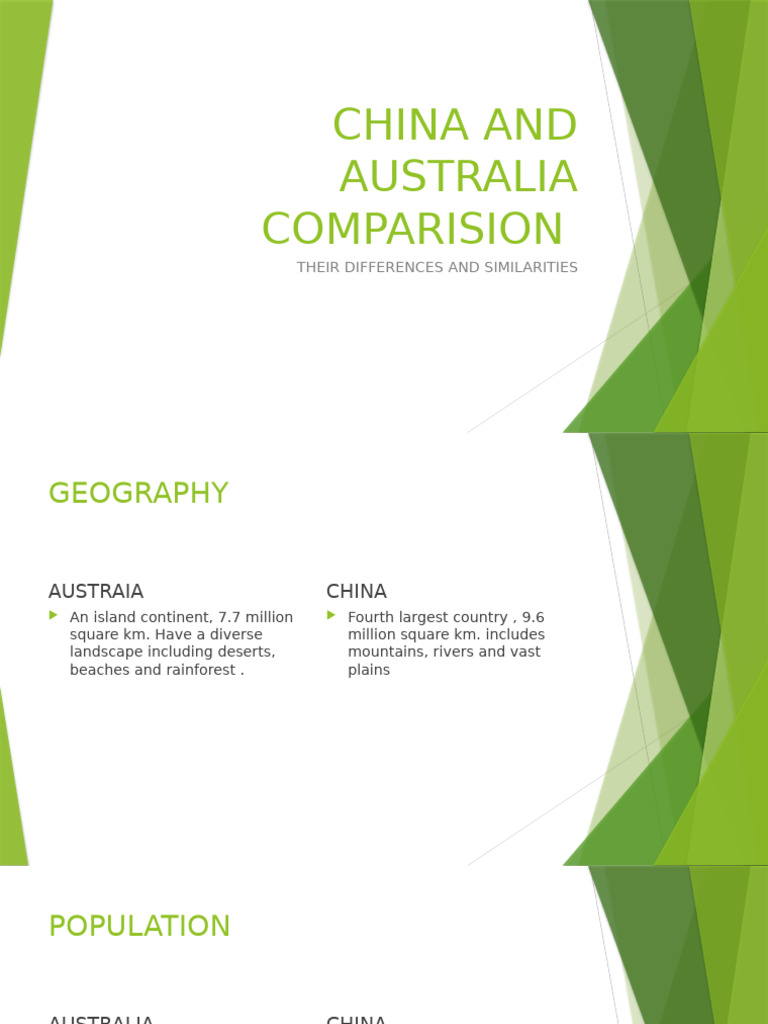China and Australia Comparision | PDF
