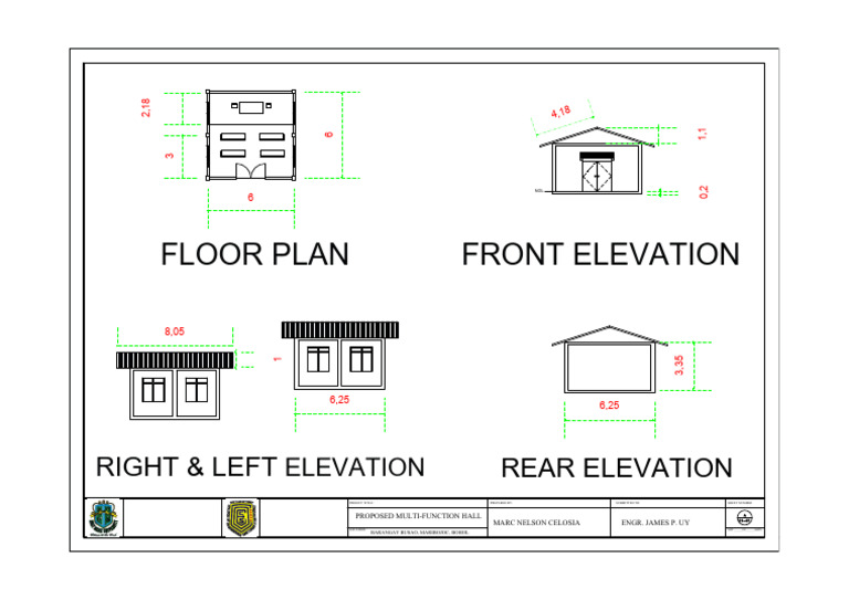 Proposed Multi-Function Hall Plans | PDF