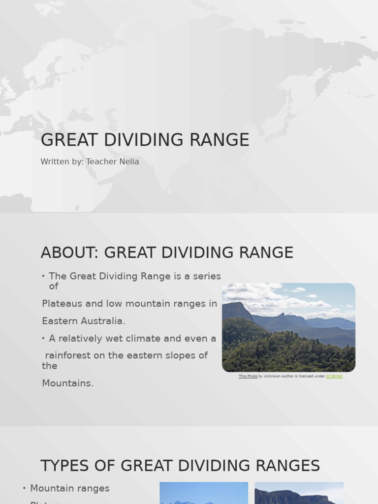 Great Dividing Range | PDF