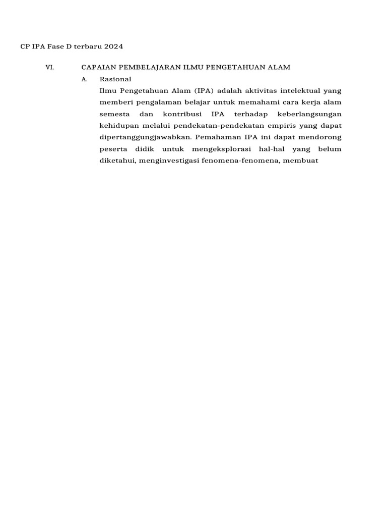 CP IPA Terbaru 2024 | PDF