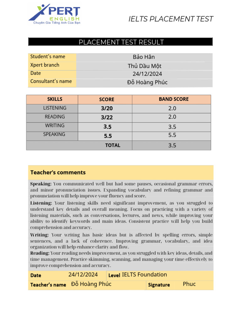 Scoring and Placement Guidelines - 1 PDF | PDF