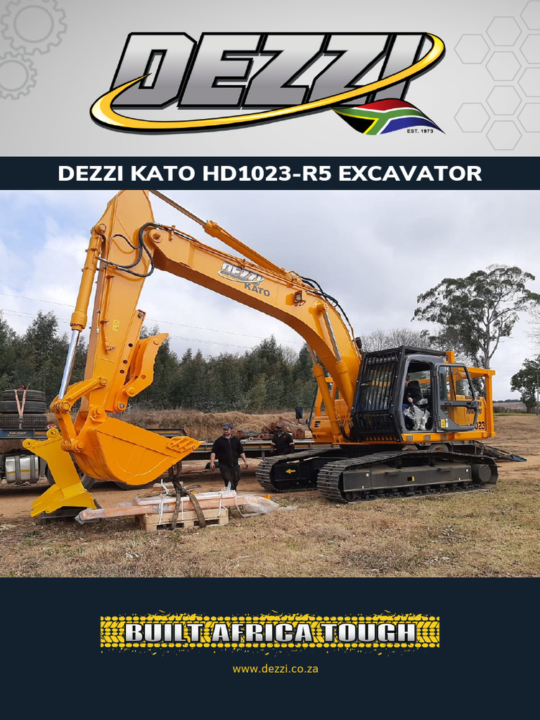 Dezzi Kato HD1023 Excavator Specs | PDF | Vehicle Parts | Mechanical ...