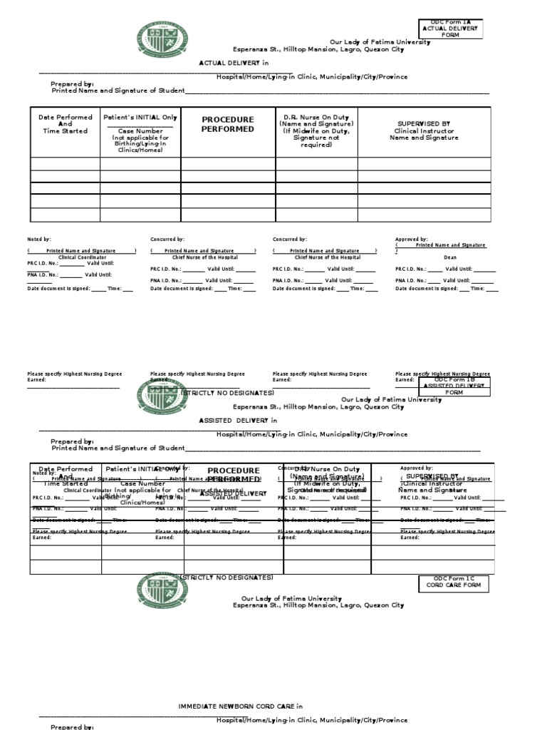 PRC Form of New Curri (Odc Form 1a) | PDF | Nursing | Identity Document